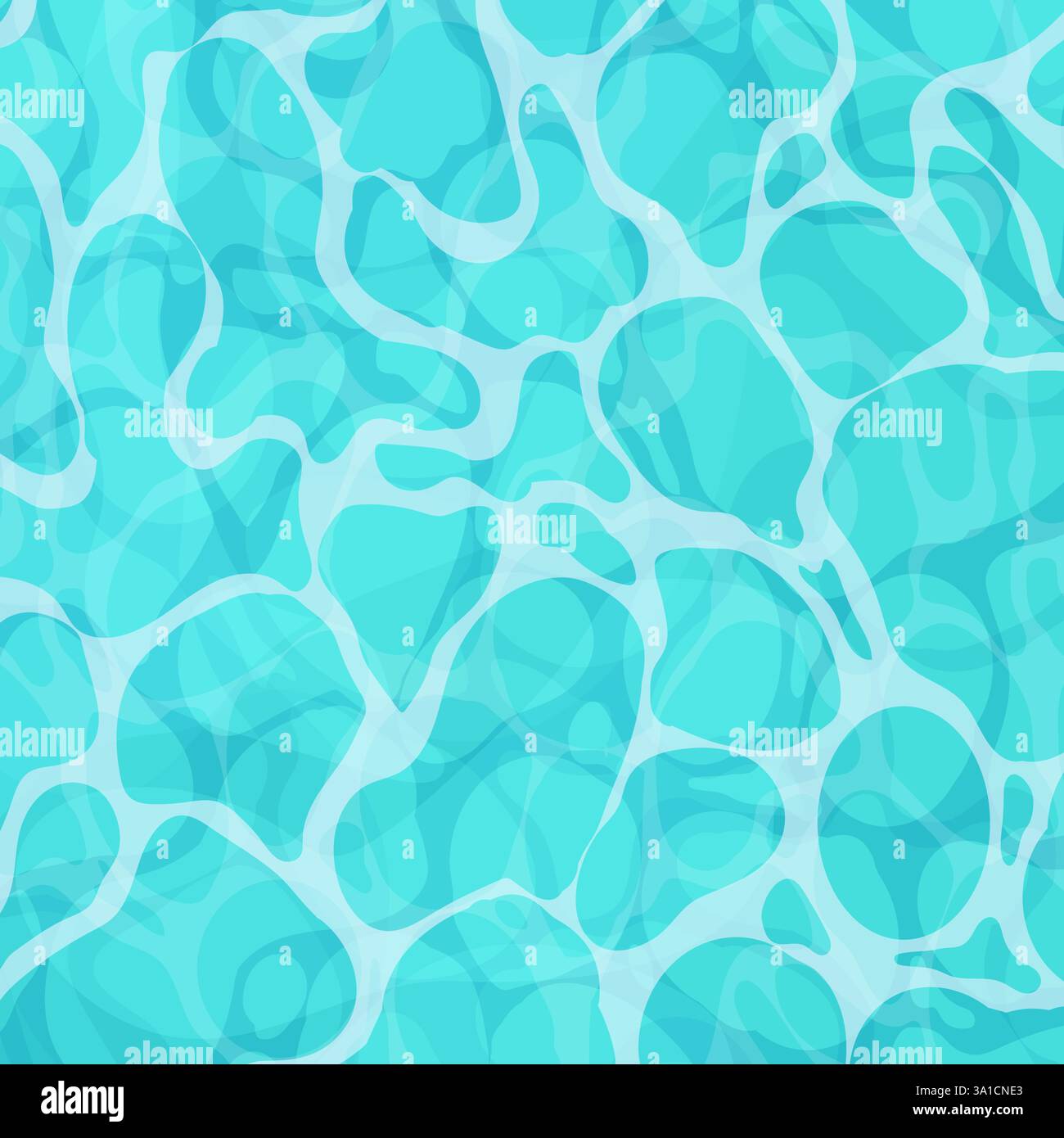 Water ripple surface pool or ocean water with glares sunlight ...