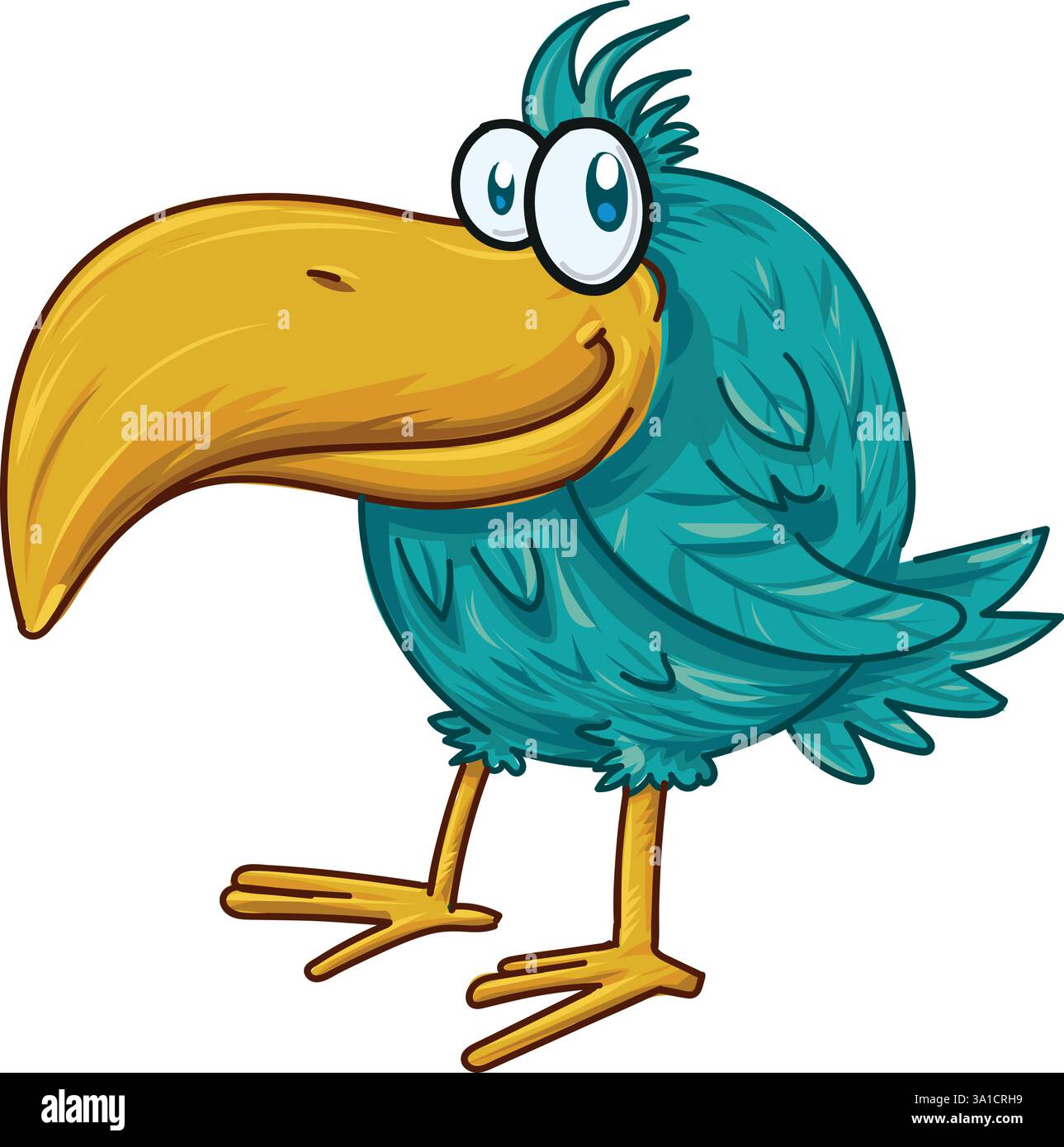 Happy Cartoon Bird. clip art vector illustration Stock Vector Image & Art - Alamy