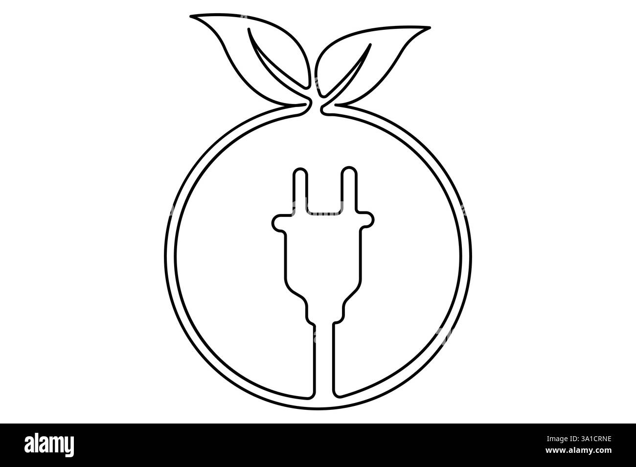 Sustainable continuous silhouette art hi-res stock photography and ...