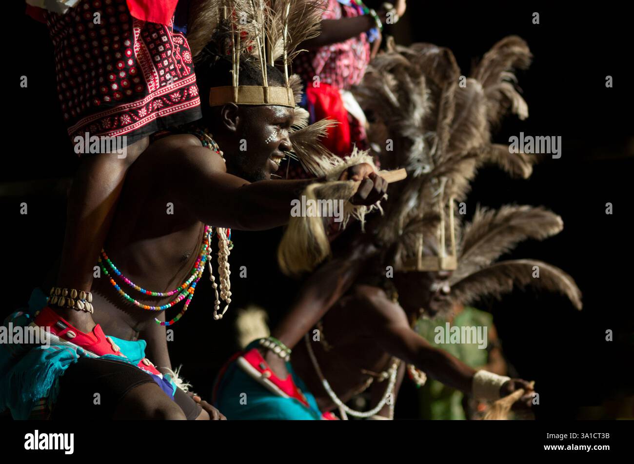 Performers representing traditional culture from Kenya at the ...