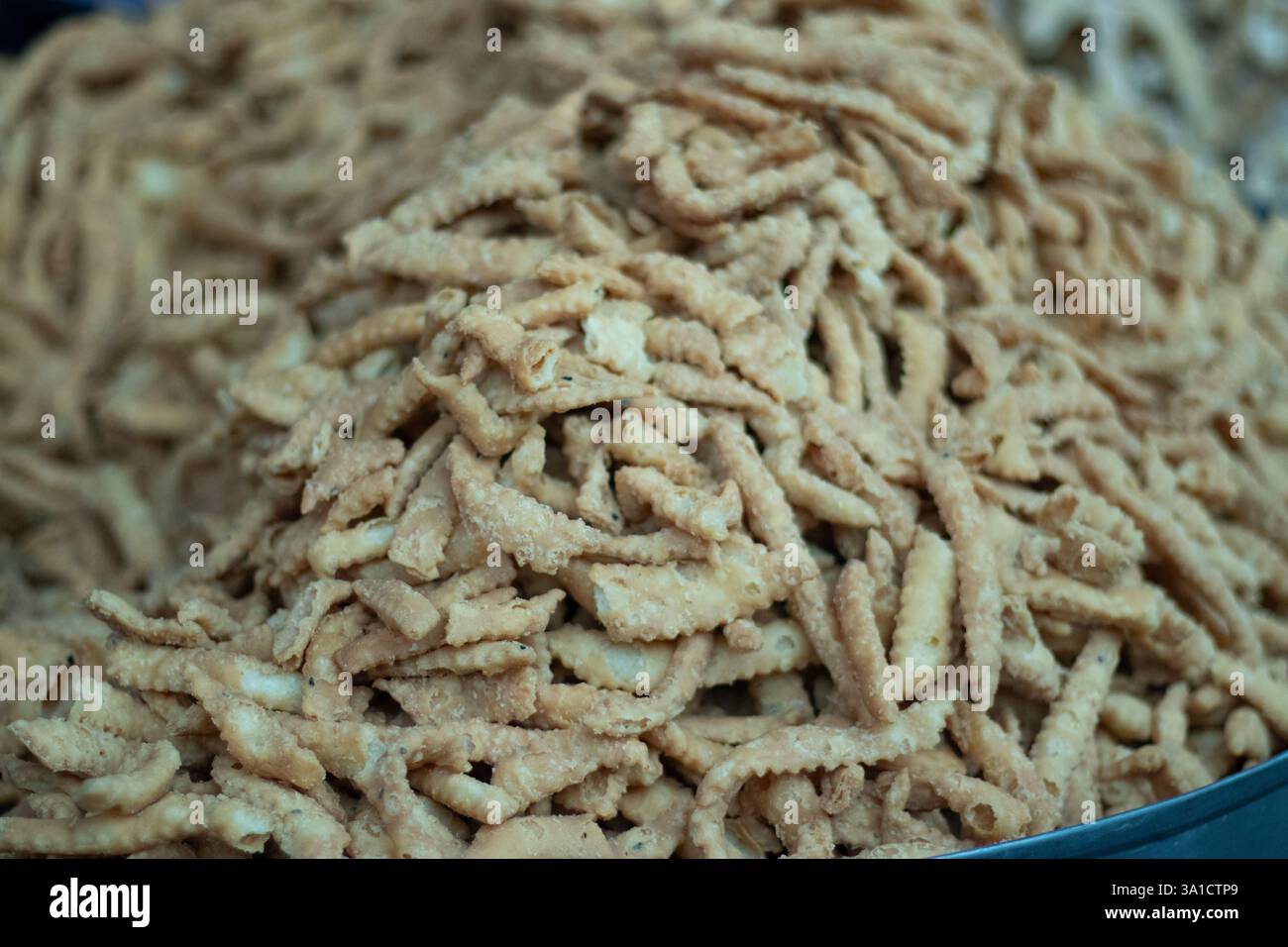 Nimki is a crispy, deep-fried Indian snack made from flour maida ...