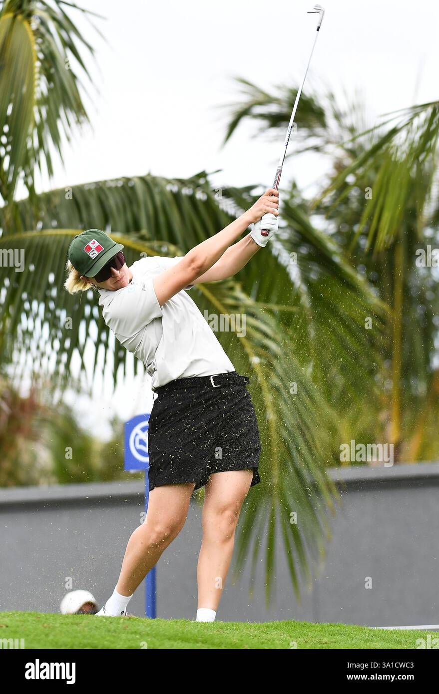 (250308) -- LINGSHUI, March 8, 2025 (Xinhua) -- Gigi Stoll of the ...