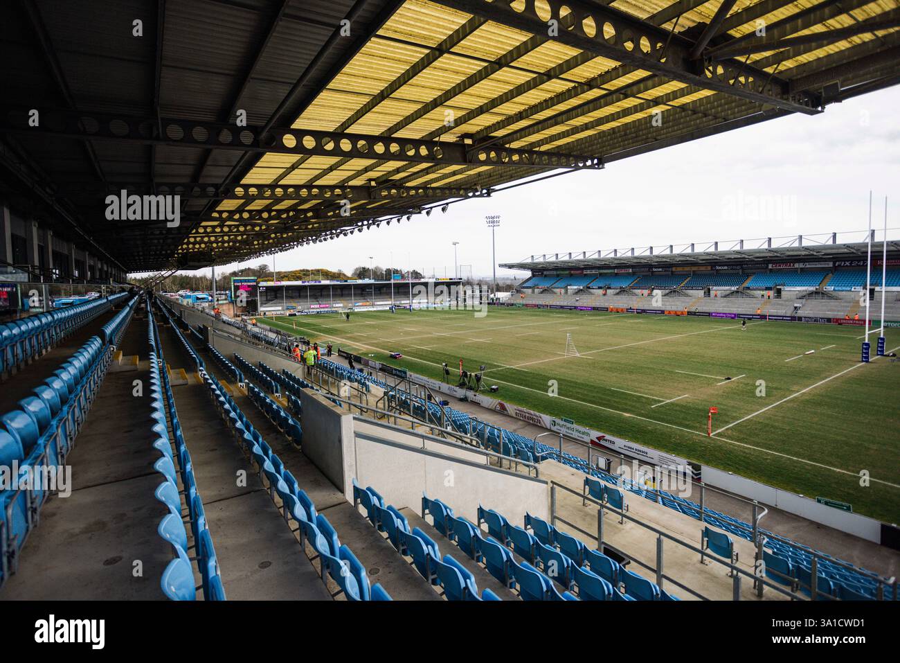 General View inside Sandy Park before the match Exeter Chiefs v Ealing ...