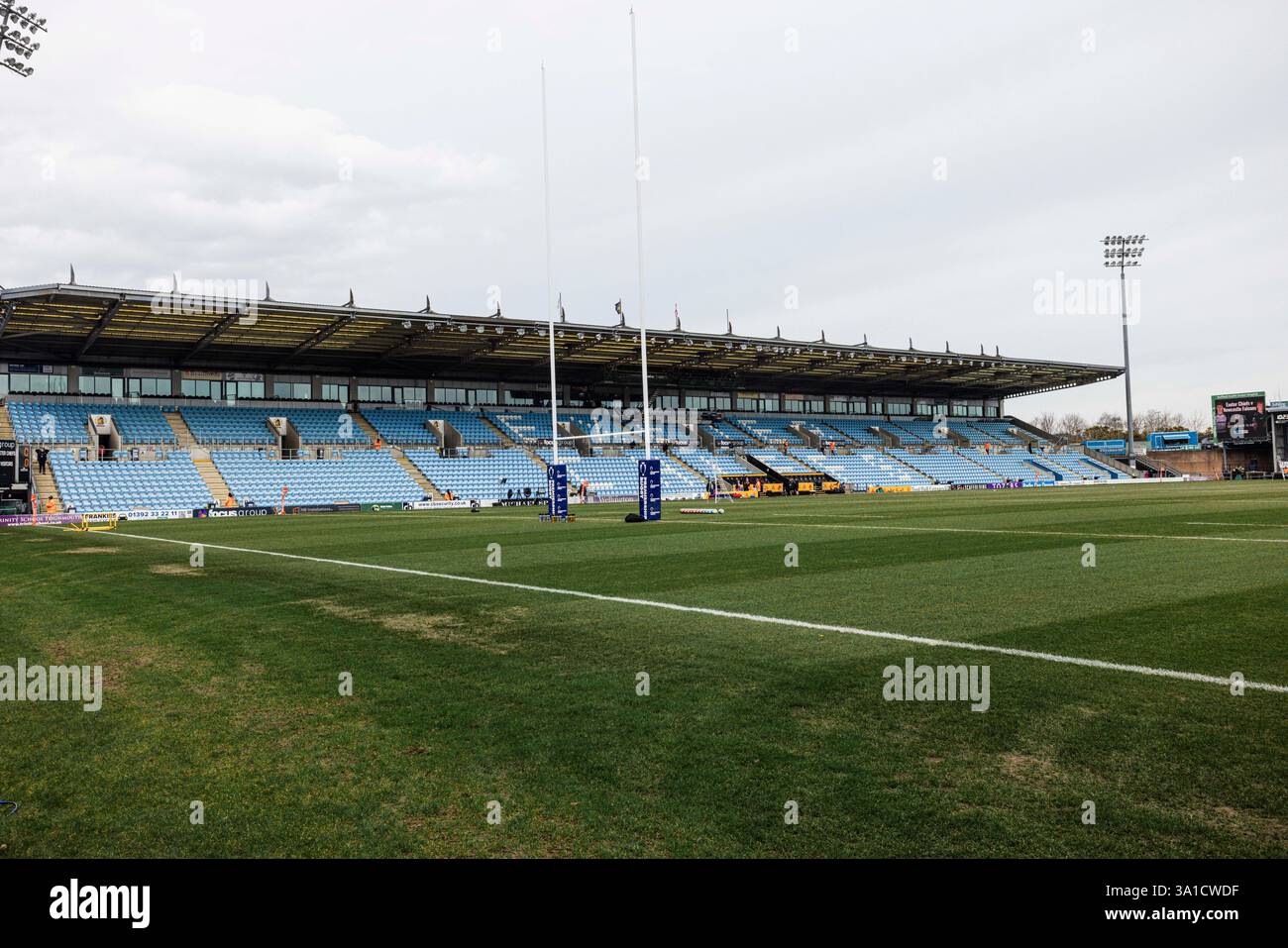 General View inside Sandy Park before the match Exeter Chiefs v Ealing ...