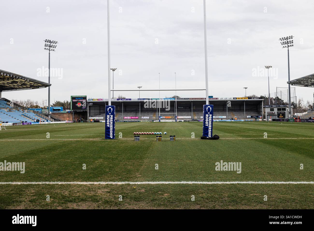 General View inside Sandy Park before the match Exeter Chiefs v Ealing ...