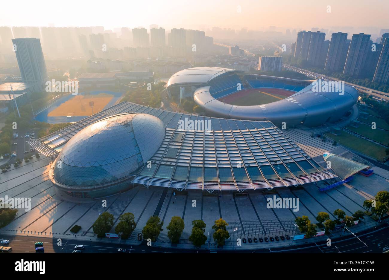 Changzhou Olympic Sports Center and Changzhou Grand Theater Urban ...