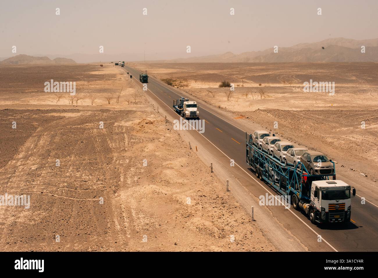 Nasca lines on Pan american highway, Peru - april 2 2025 Stock Photo ...