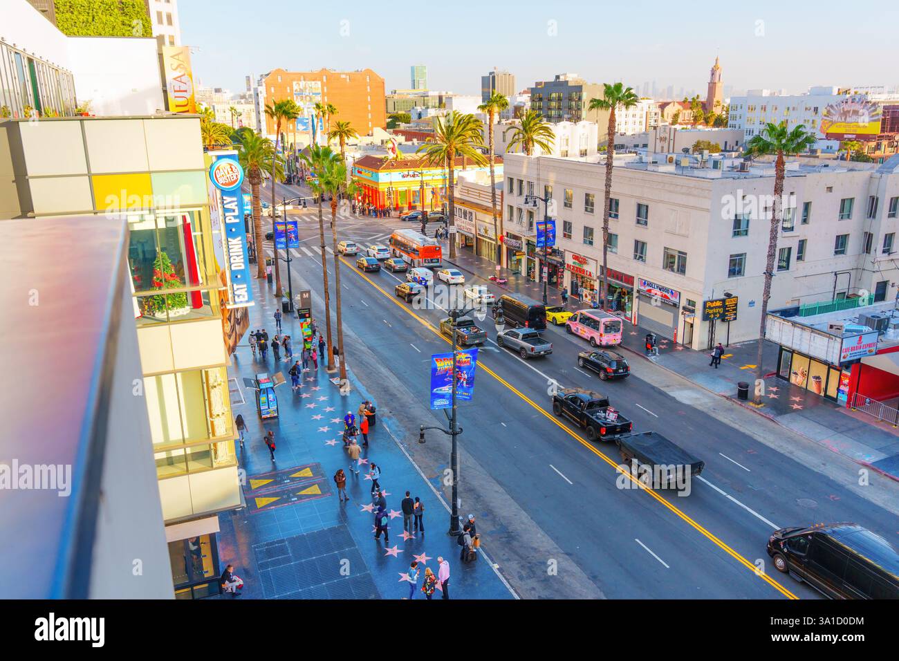 Los Angeles, California - January 8, 2025: Aerial view of busy ...