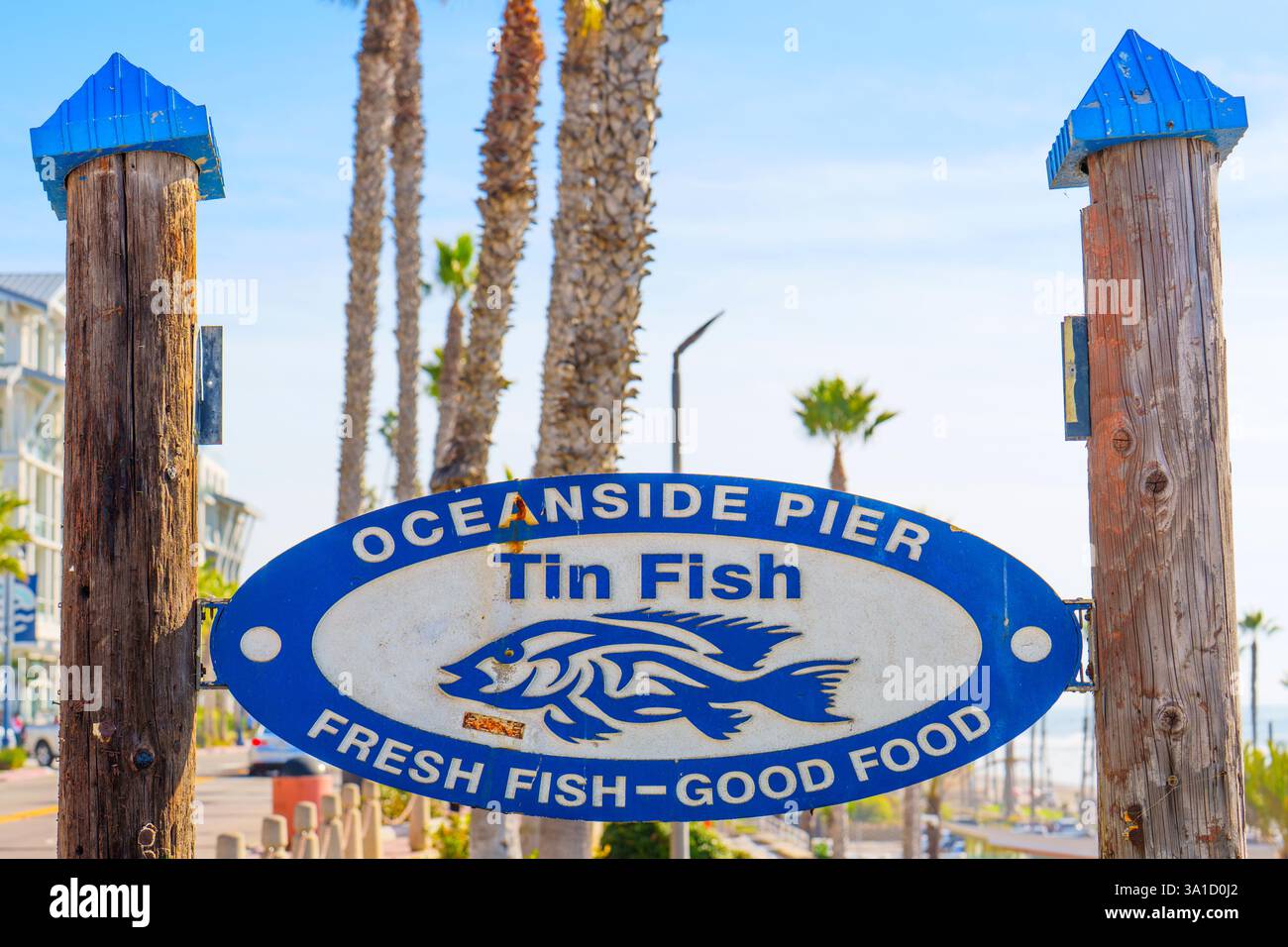 Oceanside, California - December 27, 2024: Sign for Tin Fish at ...