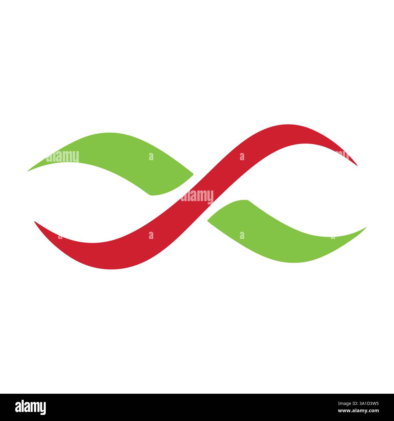 Abstract Vector Intertwined Shapes Infinity Symbol Icon or Logo Design Template Stock Vector ...