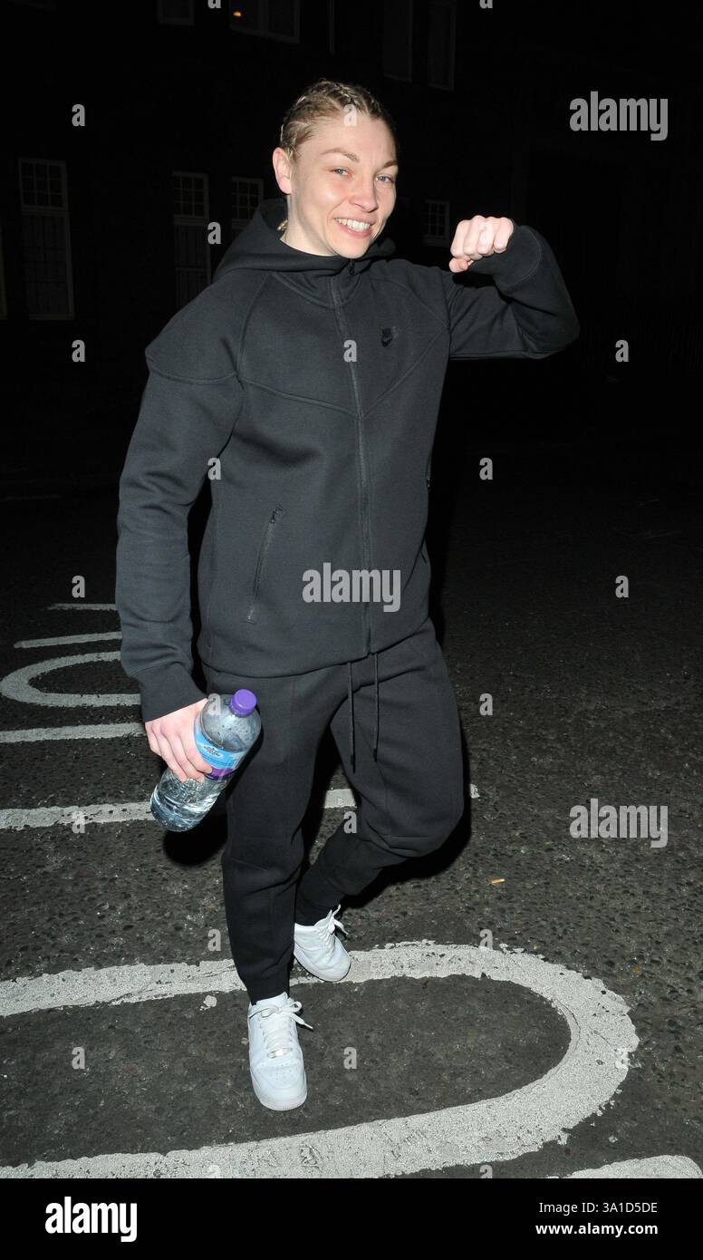 Lauren Price at the Tasha Jonas vs Lauren Price world title unification ...