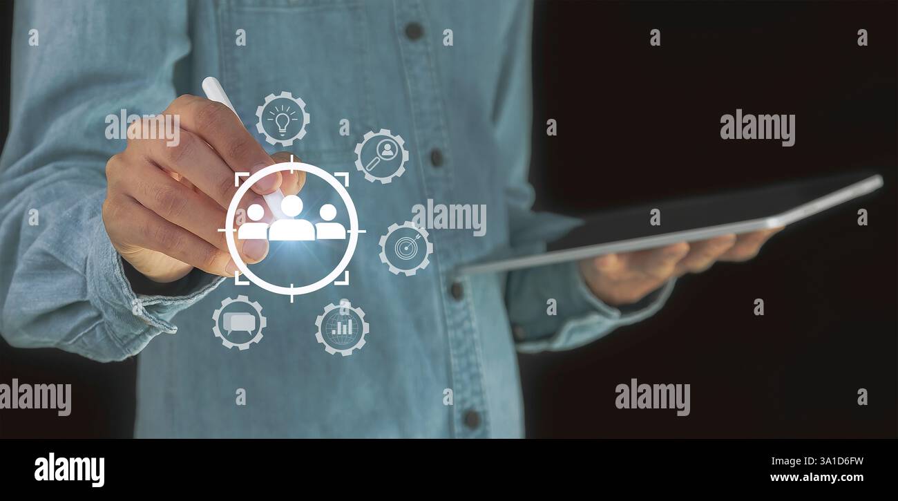 The concept of targeting marketing for target customers Stock Photo - Alamy