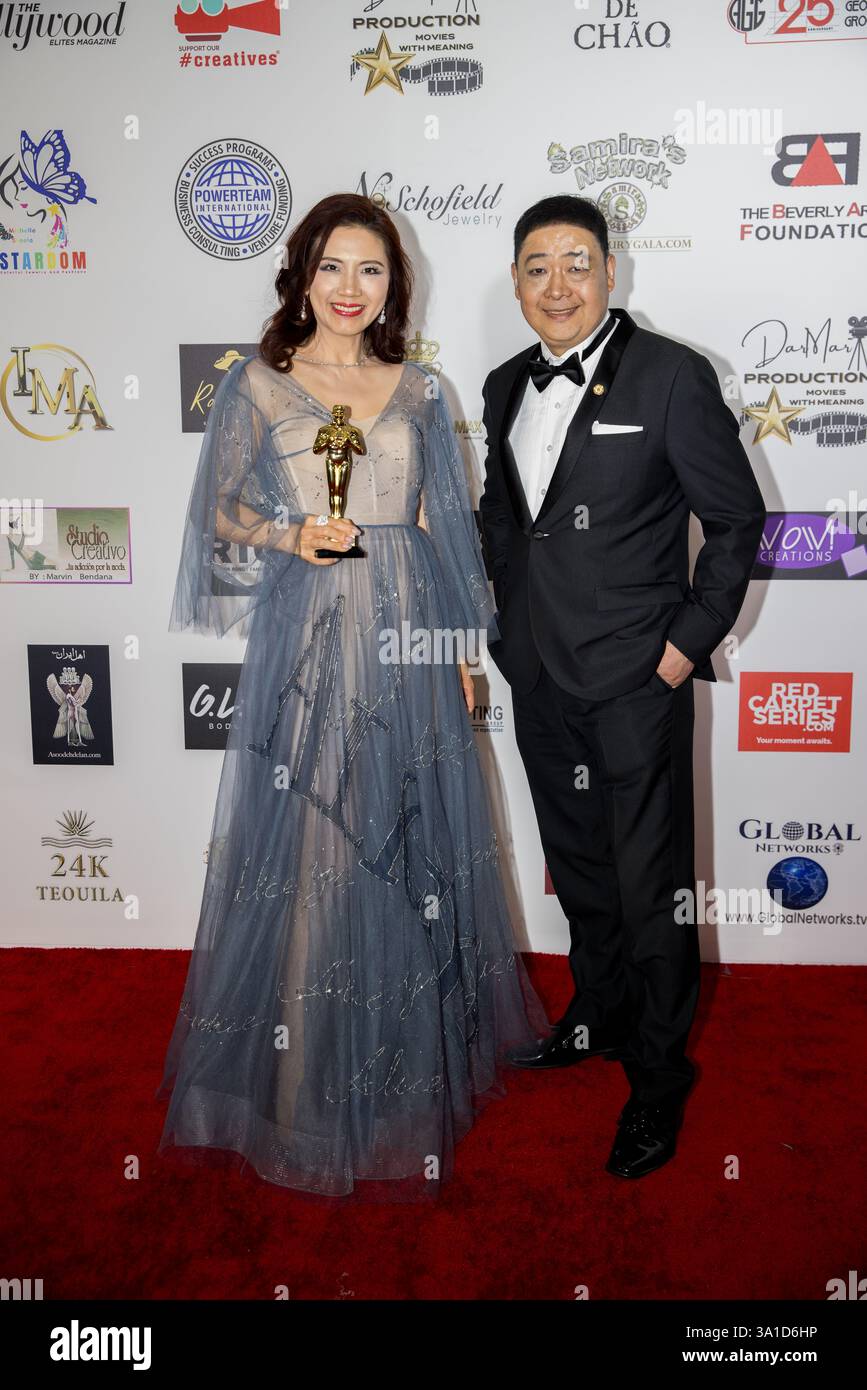 Joey Zhou, TV Host/ LABA founder & Freda Ou /LABA Asian CEO attends the ...