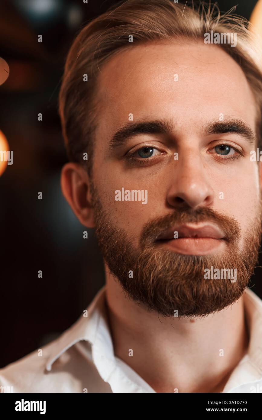 Portrait focused calm person hi-res stock photography and images - Alamy