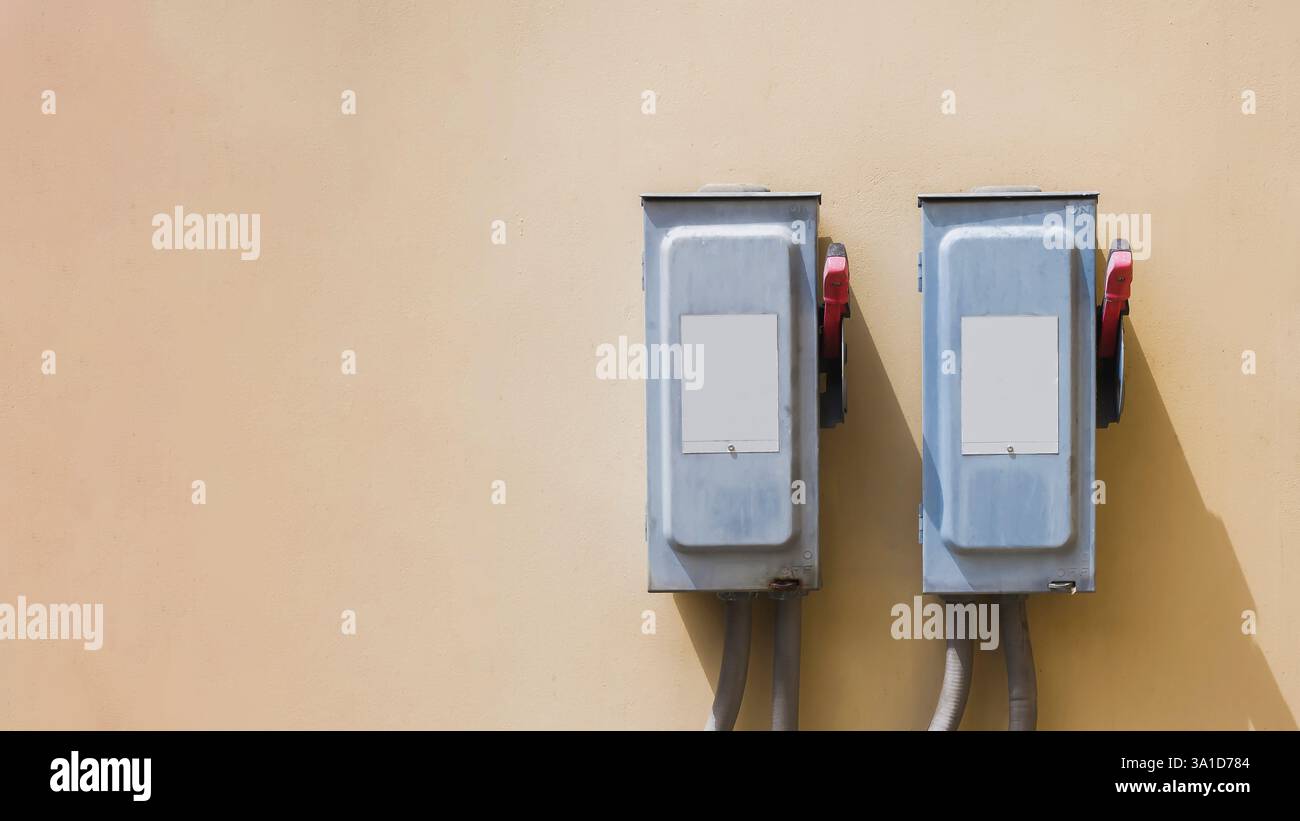 electrical safety switch box on isolate background.main electrical ...