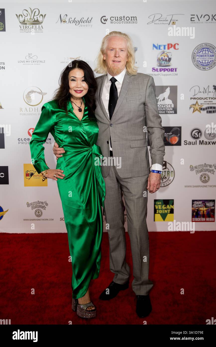 Music artist Karen Han and sound designer Paul Ottosson attends the ...