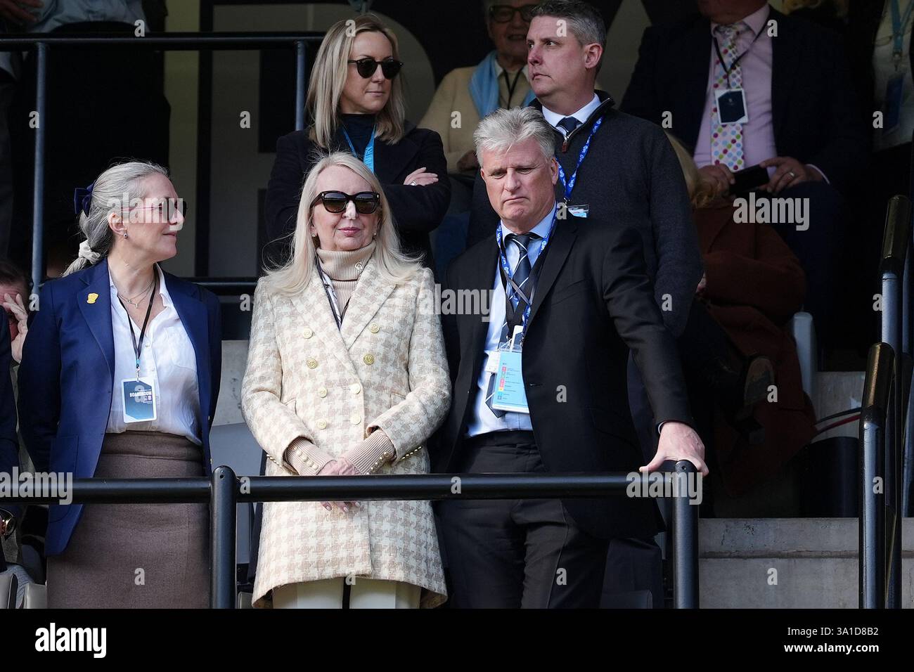 Coventry City owner Doug King (centre right) during the Sky Bet ...