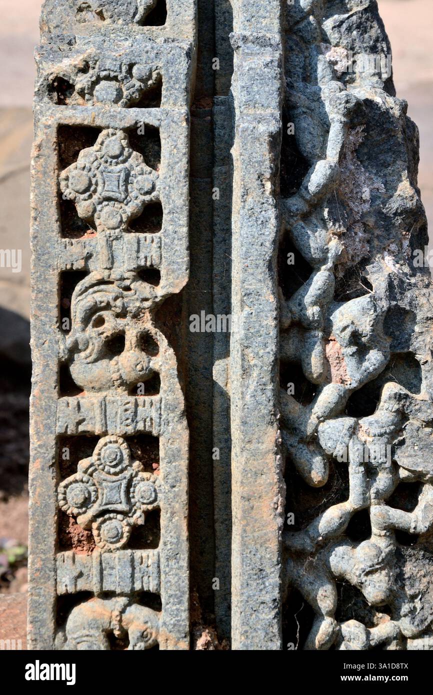 Outer view of the Rangeen Mahal, Bidar fort complex, built by Sultan ...