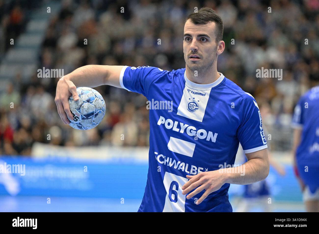 Solobild Milos Vujovic (VfL Gummersbach, 6) VfL Gummersbach vs SG BBM ...
