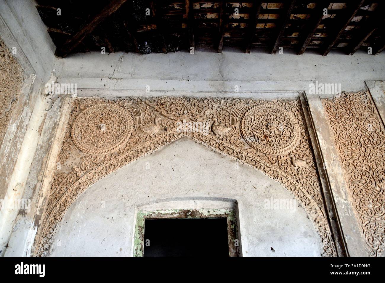 Inner view of the Rangeen Mahal, Bidar fort complex, built by Sultan Alla-Ud-Din Bahman in 1427 ...