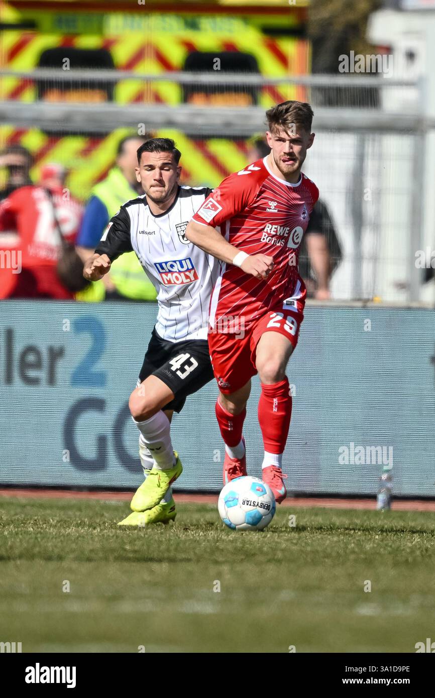 08 March 2025, Baden-Württemberg, Ulm: Soccer: Bundesliga 2, SSV Ulm ...