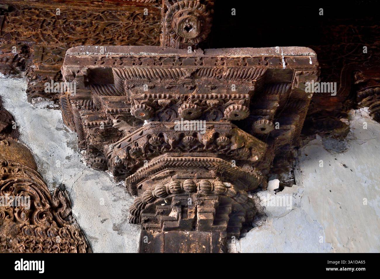 Inner view of the Rangeen Mahal, Bidar fort complex, built by Sultan ...
