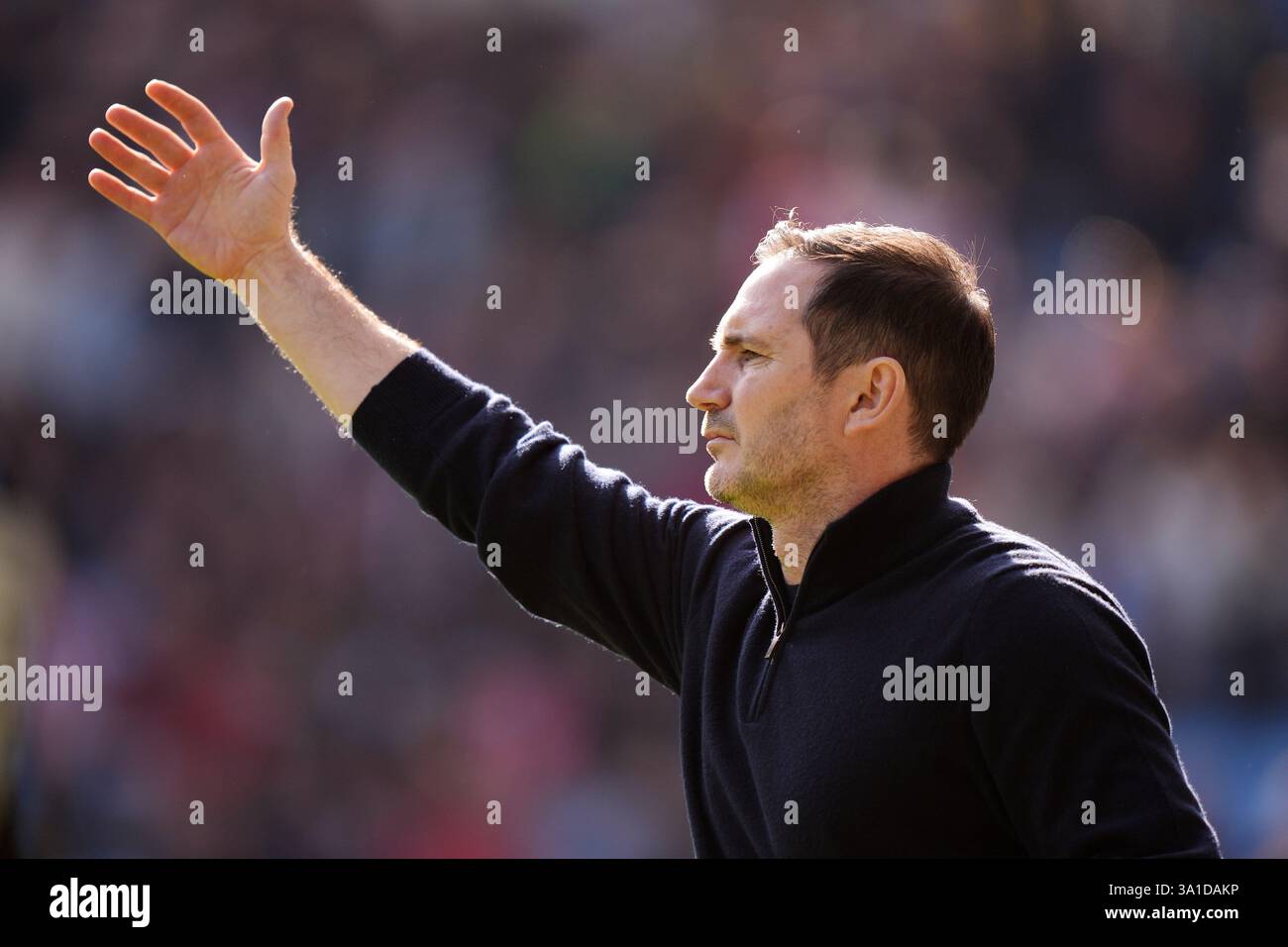 Coventry City head coach Frank Lampard gestures on the touchline during ...