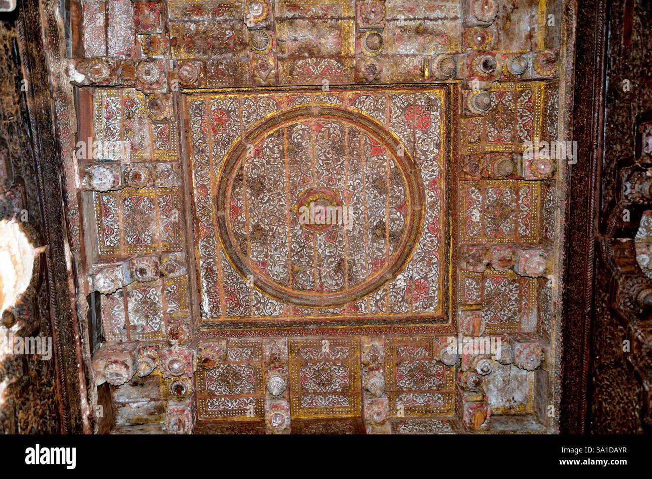 Inner view of the Rangeen Mahal, Bidar fort complex, built by Sultan ...
