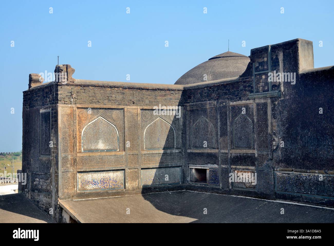 Outer view of the Rangeen Mahal, Bidar fort complex, built by Sultan ...