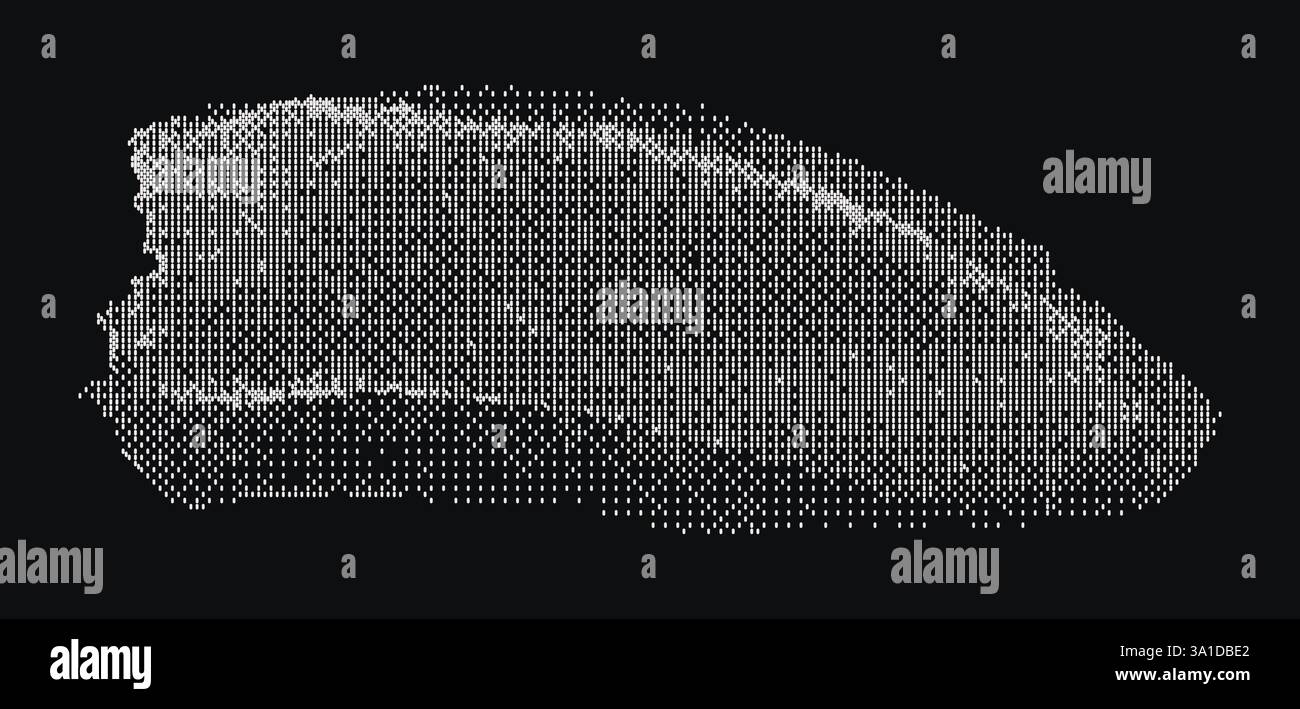 Vector abstract halftone brush stroke. Isolated pop art dotted overlay ...