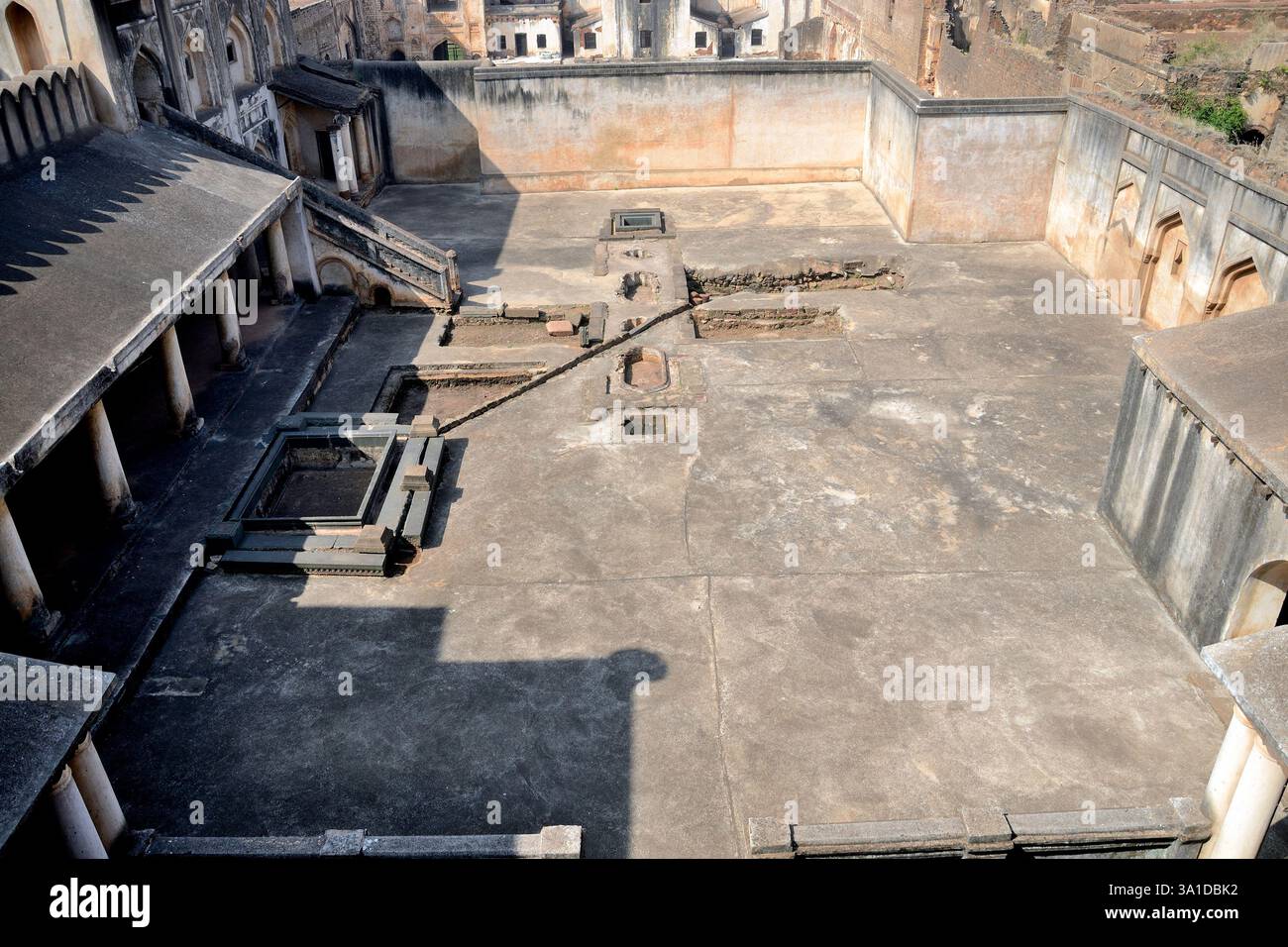Outer view of the Rangeen Mahal, Bidar fort complex, built by Sultan ...