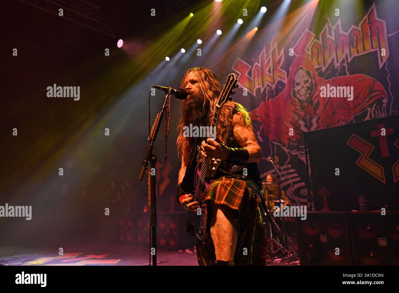UK. 07th Mar, 2025. LONDON, ENGLAND - MARCH 07: Zakk Wylde of ‘Zakk Sabbath' performing at ...