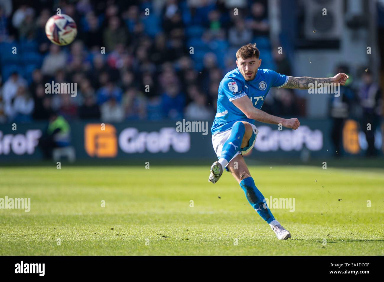 Ryan Rydel #23 of Stockport County F.C. during the Sky Bet League 1 ...