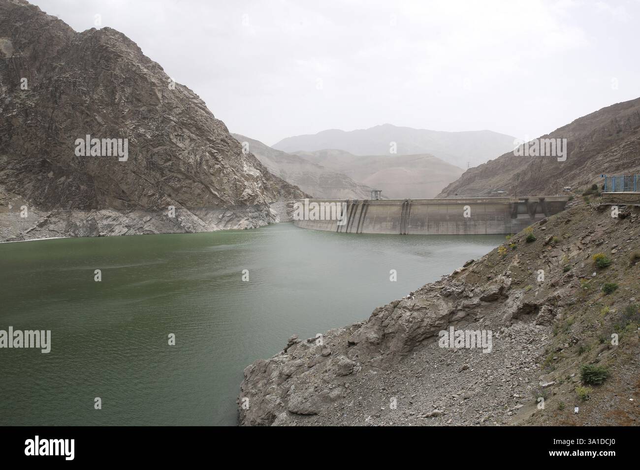 Iran. 08th Mar, 2025. View of the Amir Kabir dam near Tehran. According ...