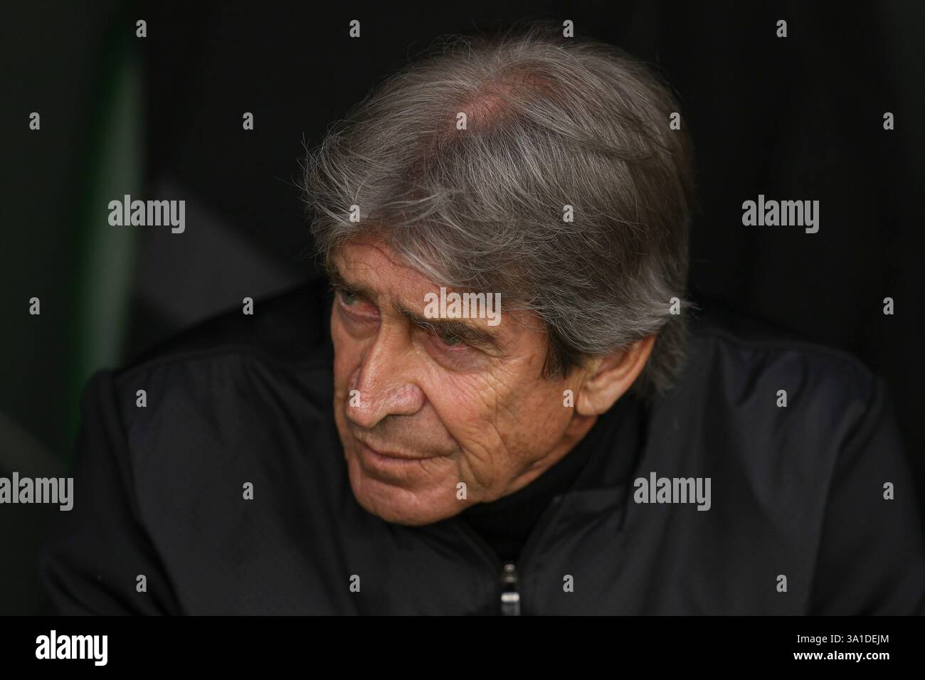 Real Betis head coach Manuel Pellegrini during the UEFA Conference ...