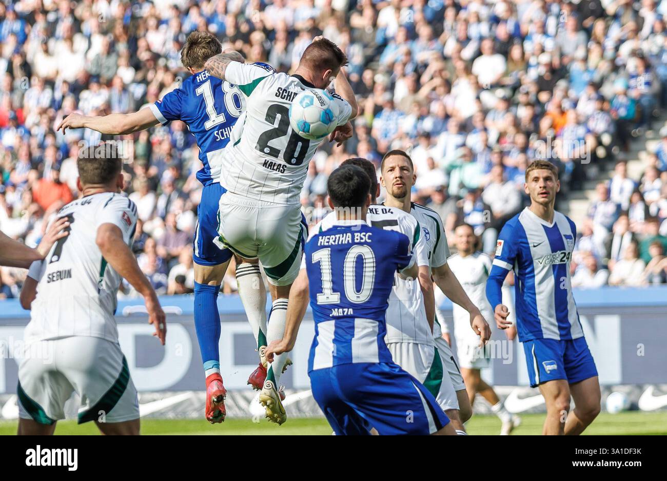 Berlin, Germany. 08th Mar, 2025. Soccer: Bundesliga 2, Hertha BSC - FC ...