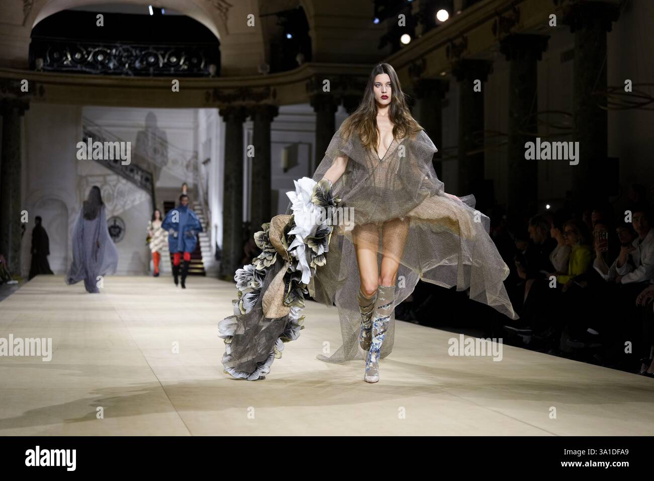 Models wear creations as part of the Vivienne Westwood Fall/Winter 2025 ...