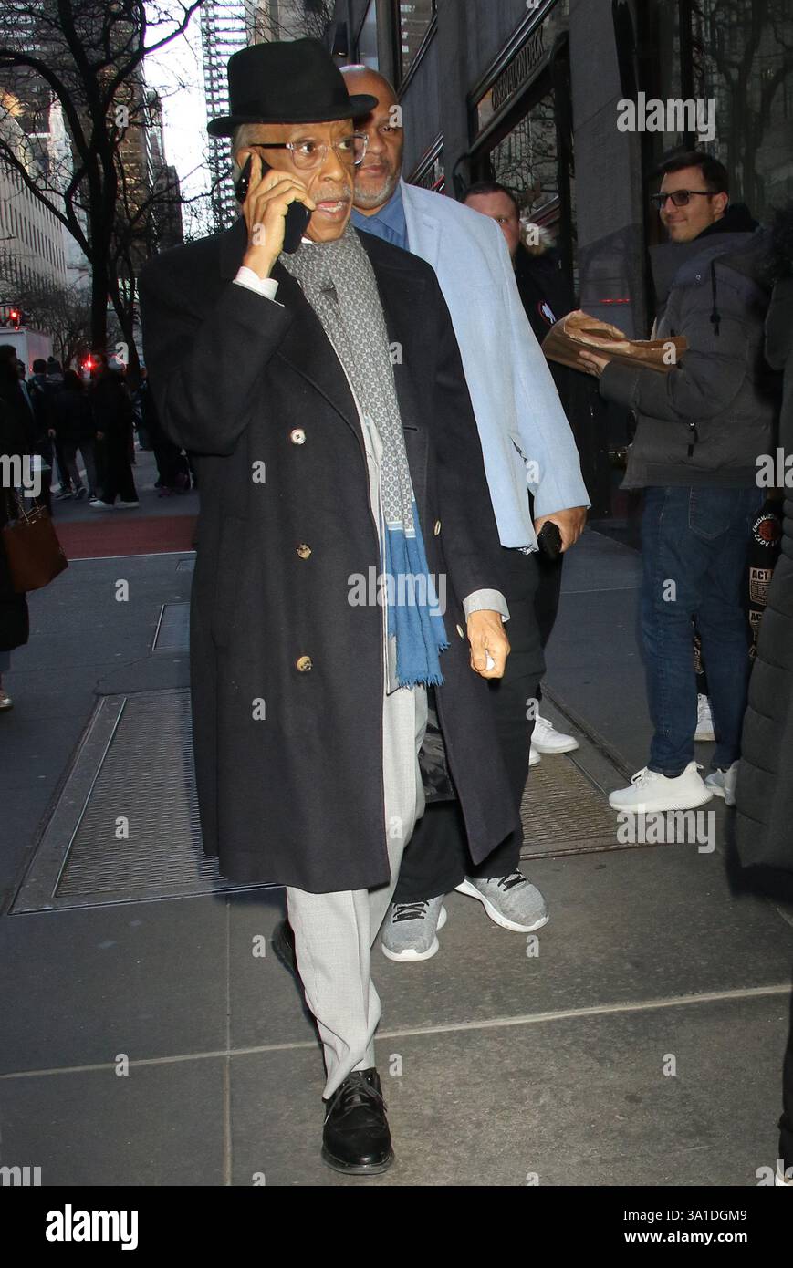 New York, NY, USA. 7th Mar, 2025. Al Sharpton seen after hosting his ...