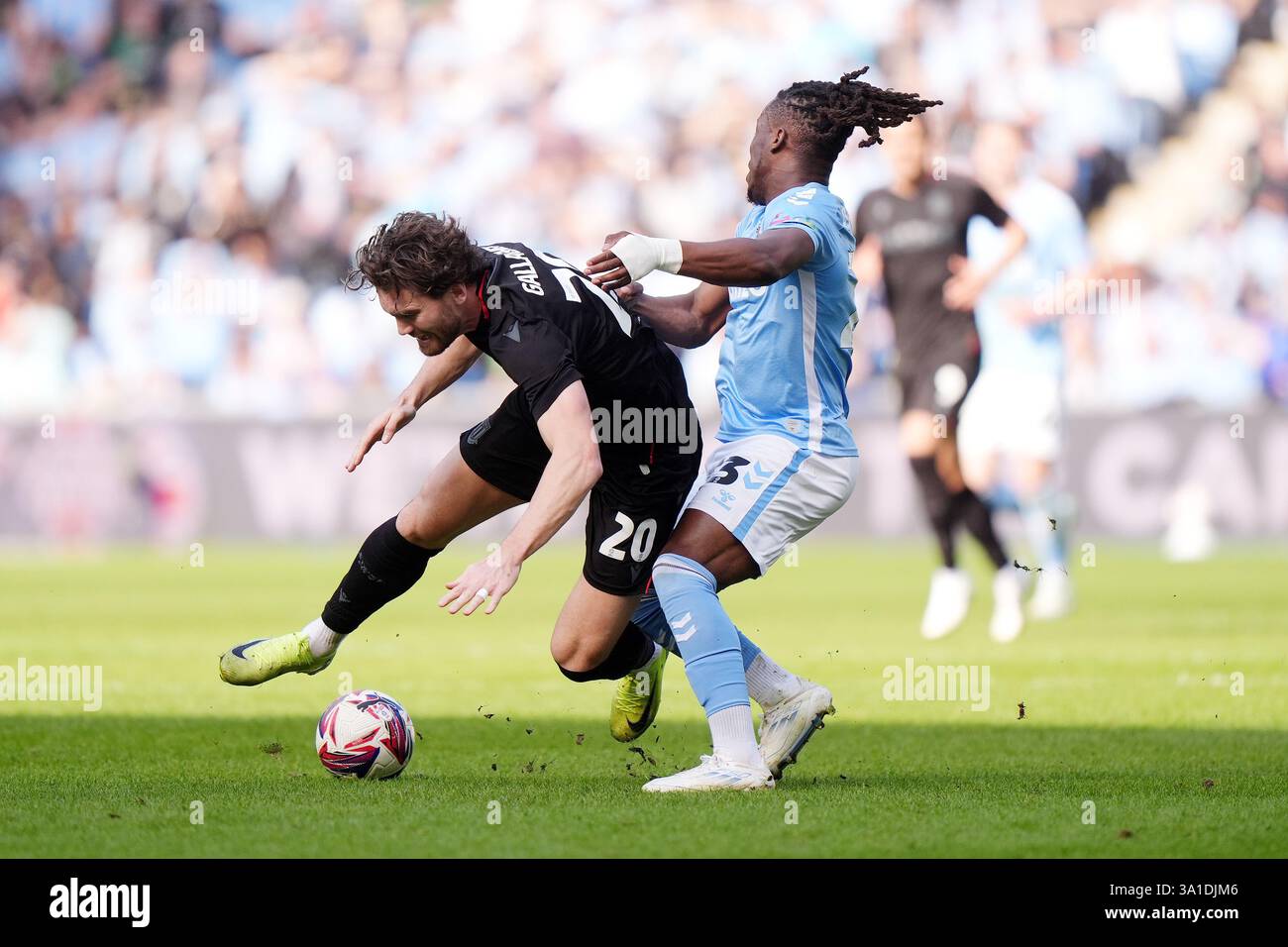 Coventry City's Brandon Thomas-Asante (right) and Stoke City's Sam ...