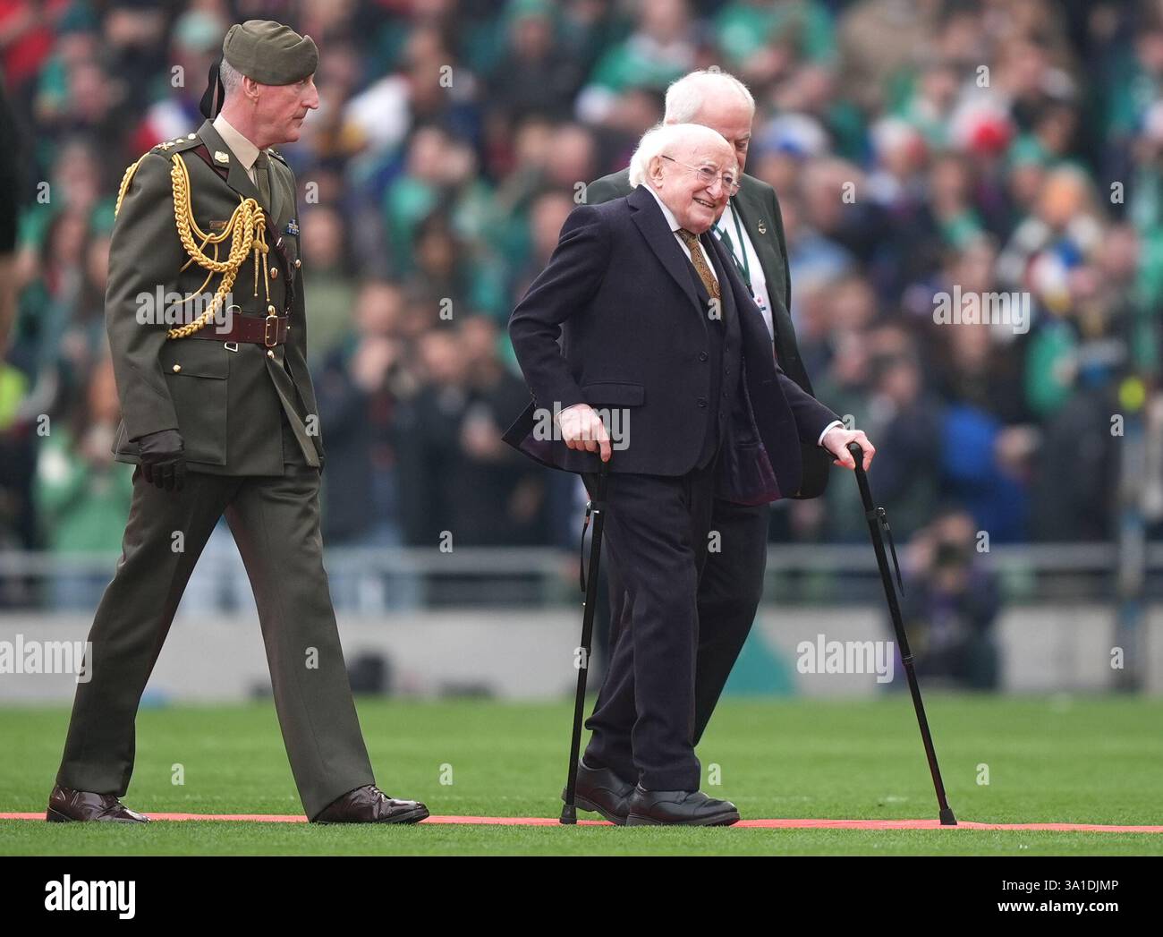 Ireland president Michael D. Higgins ahead of the Guinness Men's Six ...