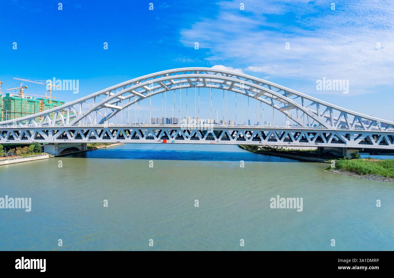 Urban environment of Baodai Bridge and Xiegang Bridge in Suzhou ...