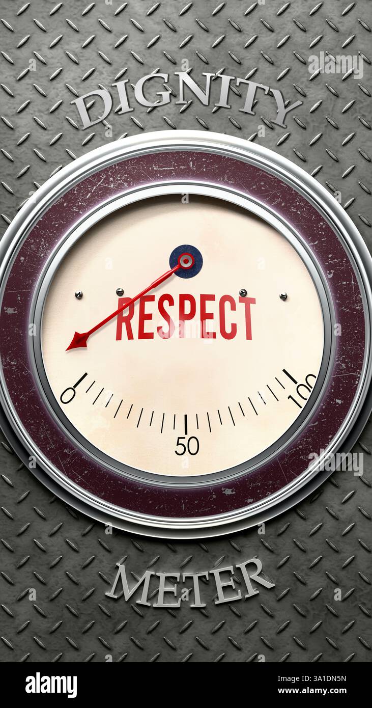 Respect and dignity that hits less than zero hi-res stock photography ...