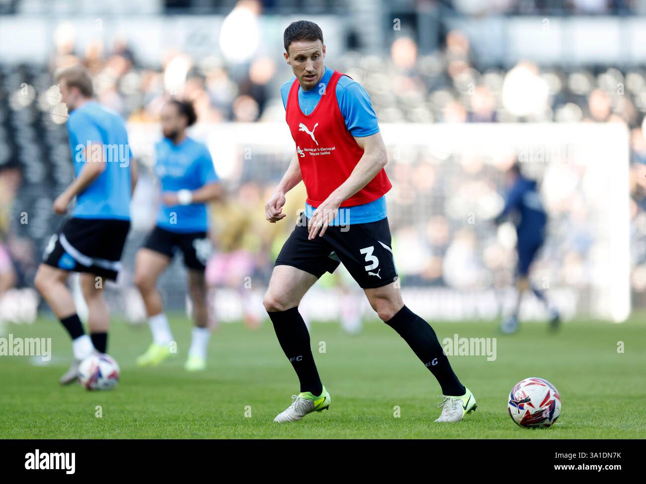Derby County's Craig Forsyth during the warm up before the Sky Bet ...