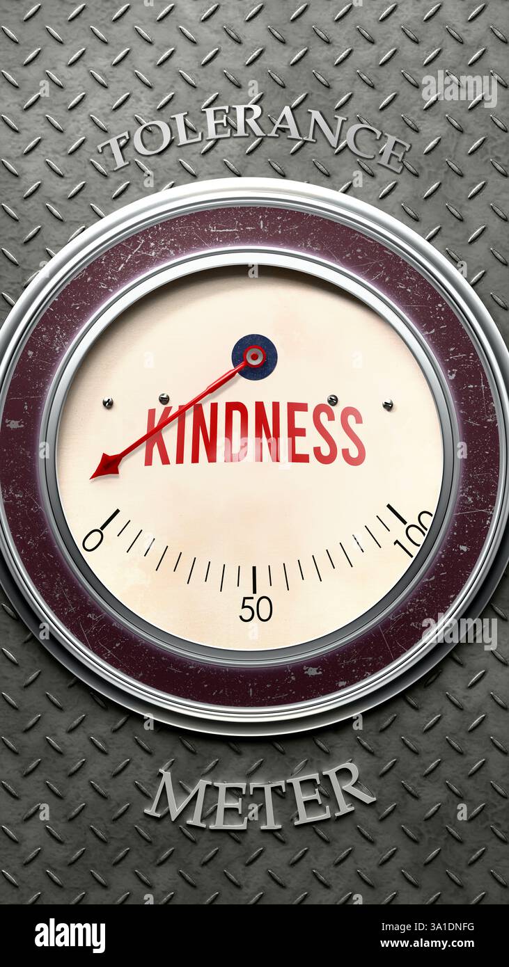 Kindness and tolerance that hits less than zero hi-res stock ...
