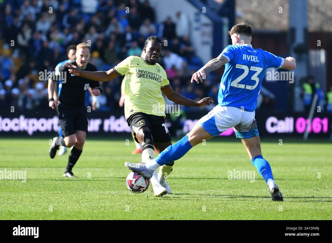 Stockport, England. 8th Mar 2025. Karoy Anderson and Ryan Rydel during ...