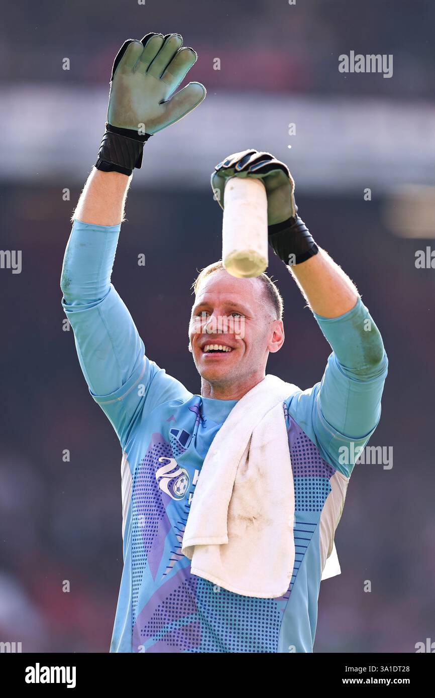 Nottingham, UK. 08th Mar, 2025. Matz Sels of Nottingham Forest ...