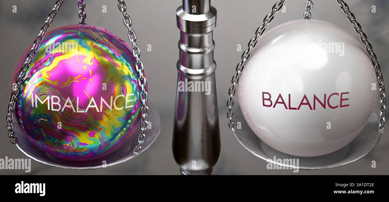 Imbalance or Balance - weighing two choices, available options ...