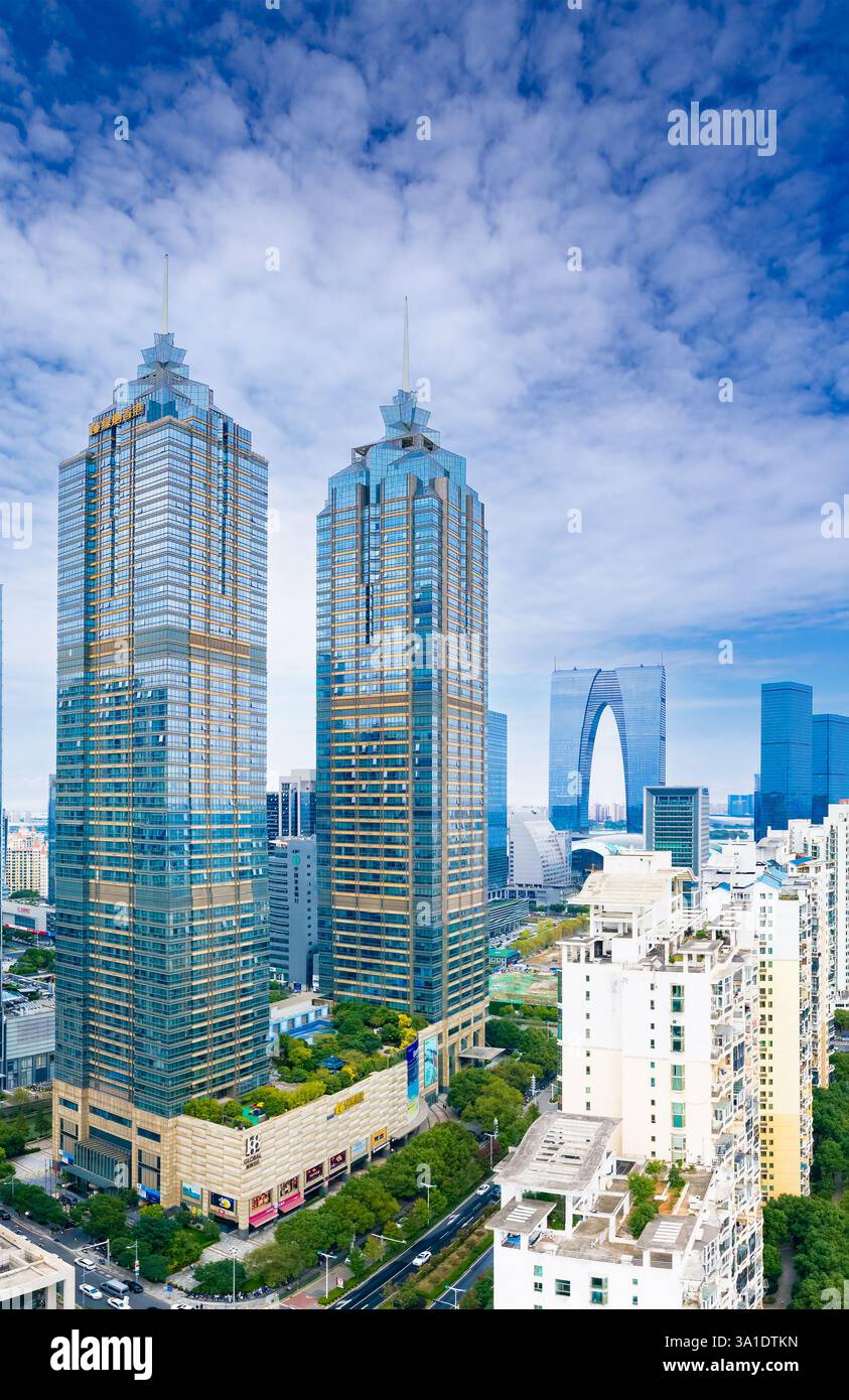 High rise building suzhou industrial park park hi-res stock photography ...