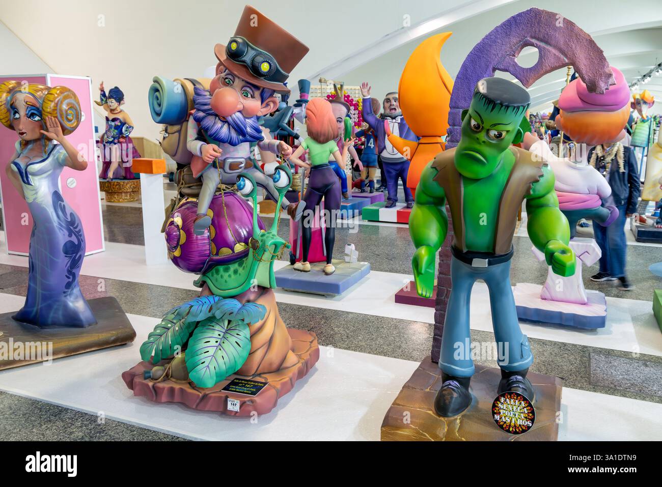 Valencia, Spain - February 24, 2025: Vibrant collection of cartoon-like ...