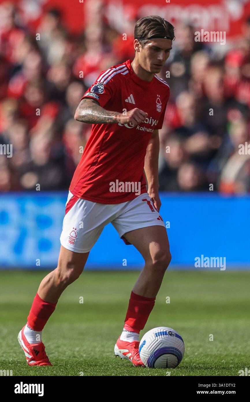 Nottingham, UK. 08th Mar, 2025. Nicolás Domínguez of Nottingham Forest ...